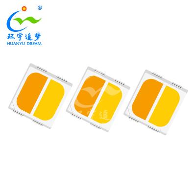 China 3030 Dual Color SMD LED Chip 2600k 7000K 50-60LM 1W Custom Availabe for sale