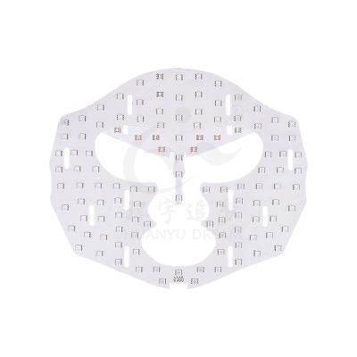 China UV Deep Red and IR Face Mask Two-Sided FPC Flexible Soft PCB Circuit Board Processing Patch Beauty Mask LED Light Board for sale