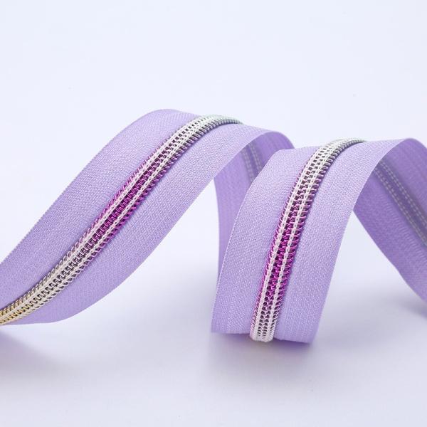 Quality #5 Nylon Zipper Rainbow Teeth For Garments Suburban Wear Formal Dress for sale