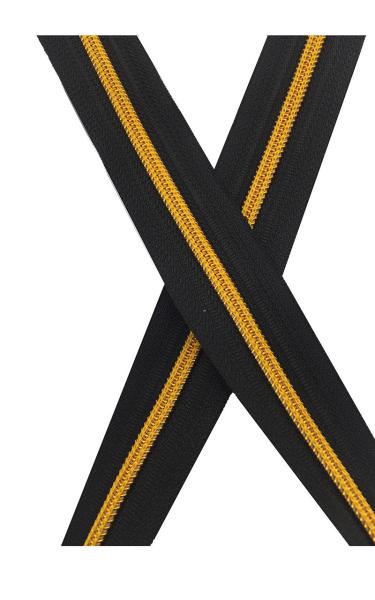 Quality 5# Nylon Zipper Gold Colorful Electroplating Teeth Gold And Silver Onion Zipper nylon zippers for sale for sale