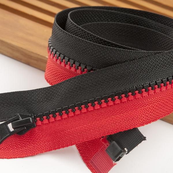 Quality Custom Size Logo 5# Resin Zipper Plastic Molded Zipper Derlin Zipper for sale
