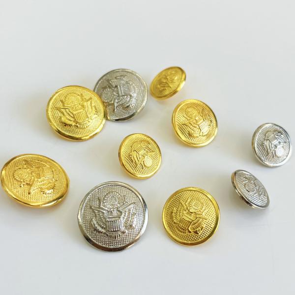 Quality Embroidered Custom Metal Brass Round Buttons With Plating Finish Snap Button for sale