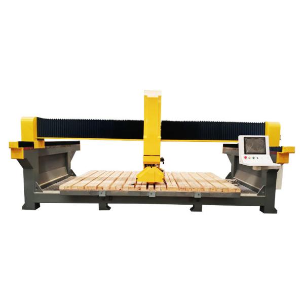 Quality ZEUS 4 Axis Stone CNC Bridge Cutting Machine with PLC Motor Engine & Gear-15KW+7 for sale