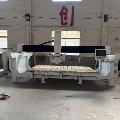 China ZEUS 4+1 Axis Bridge Cutting Machine Motor Engine Gearbox Pump Bearing Granite/Marble Customizable Stone Saw Cutter 15KW+7.5KW for sale