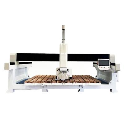 China ZEUS 4-Axis 4+3 Stone CNC Bridge Cutting & Chamfering Machine Engine & Gear Components 220V/380V 15KW+7.5KW Power for sale