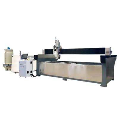 China ZEUS Five Axis Waterjet Stone CNC Engraving/Cutting Machine Core Components Engine Motor Gear Pump PLC High Safety 37kw+3.25kw for sale