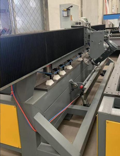 Quality ZEUS 45 Degree Chamfering Machine One Cutting Four Edgeing PLC Control Bearing Gearbox Motor  Grinding stone polishing machine for sale