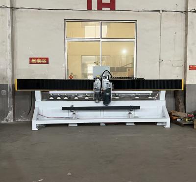 China ZEUS 45 Degree Chamfering Machine One Cutting One Edging PLC Control Gearbox Stone Grinding Engine Motor Pump Bearing 7.5kw for sale