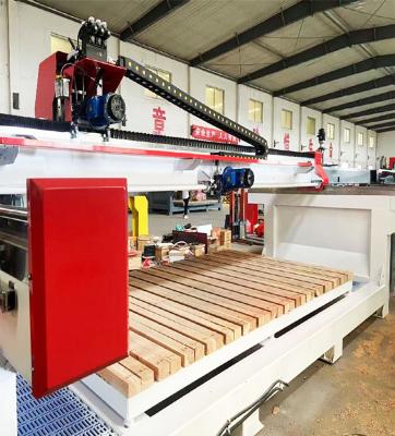 China 3 Axis 15 kW CNC Bridge Cutting Machine for Granite with Motor 220V/380V Customizable Max Cutting Length 1500mm for sale