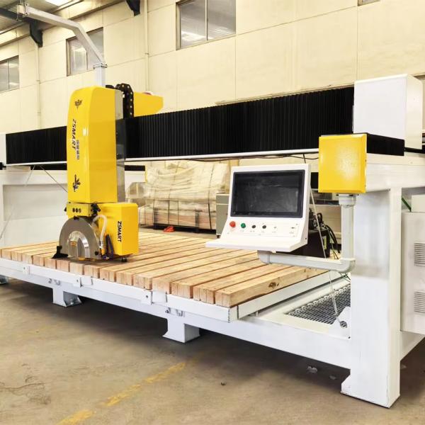 Quality 5 Axis 15 kW Bridge Cutting Machine for Granite Customizable CNC with Motor Max Cutting Length 1500mm Stone Machinery for sale