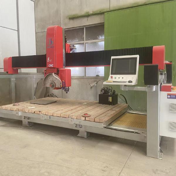 Quality 5 Axis 15kw Bridge Cutting Machine for Stone Customizable CNC Machine with for sale