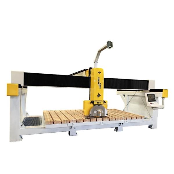 Quality ZEUS 5+3 Axis Bridge Cutting Machine for Marble with 3200mm Max Cutting Length 15+7.5+0.75kW Power 220V/380V CNC Remote Control for sale