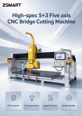China High-spec 5+3 Five axis CNC Bridge Cutting Machine for sale