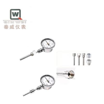 China Thermowell Type Bimetallic Thermometer For Petrochemical Industry for sale