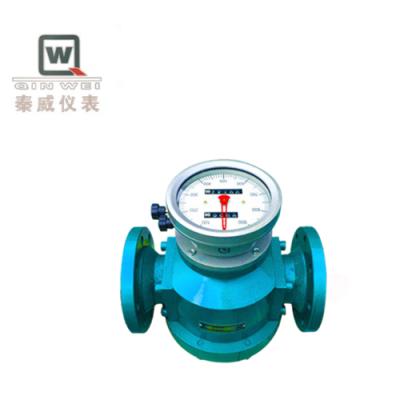 China Stainless Steel Oval Gear Flowmeter , High Precision Volumetric Flow Measurement Devices for sale