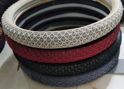 China Cool in summer warm in winter black grey beige car steering wheel covers for sale