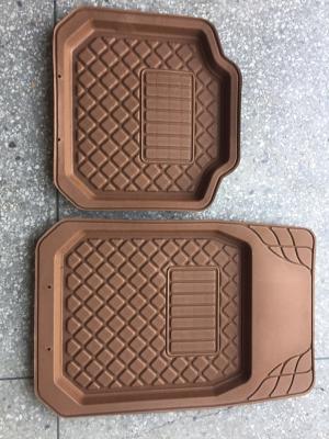 China PVC cheap price black grey beige red standard size car foot mat for all car use for sale