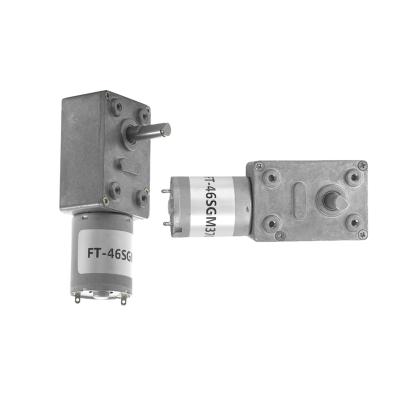 China Customized Slow Speed1-500rpm Big Torque FT-46SGM370 Worm Gear Motor for sale