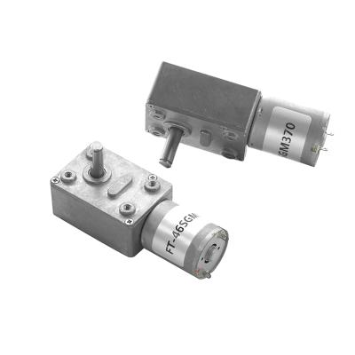 China FT-46SGM370  Slow Rpm 2-500rpm Big Torque Dc Worm Gear Motor for Robots for sale