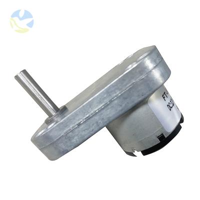 China 65*38mm High Torque Flat Gearbox DC Motor 6v 12v 24v Brush Gear Motor for sale