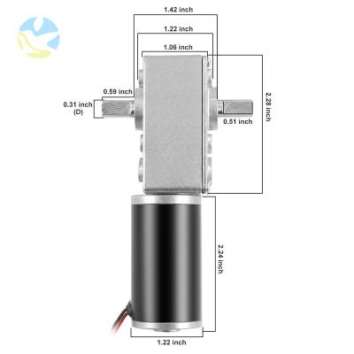 China FT-58SGM31ZY  Slow Speed Big Torque Worm Gear Motor Use in Automatic Self- Cleaning Litter Boxes for sale