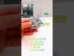 ft-49ogm500 excellent quality big torque high efficiency silent 5v6v12v 24v mini slow speed rpm