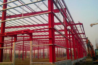 China Light Steel Structure Warehouse with Glass Wool Insulation for sale