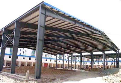 China Open Bays Metal Sheds Steel Warehouse for Construction Material for sale
