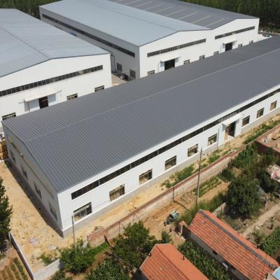 China Q235B Pre-Engineered Steel Warehouse Building with Glass Wool Panels for sale
