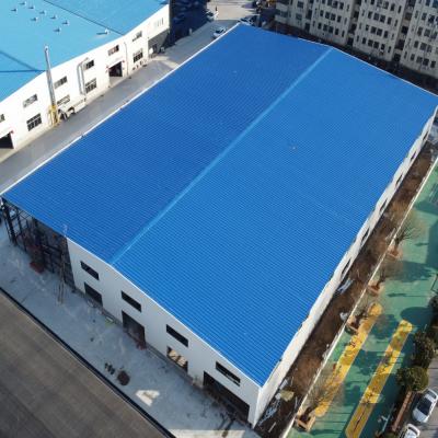 China Steel Garage Workshop with Glass Wool Sandwich Panels for sale