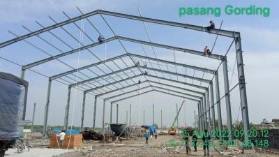 China Prefab Steel Structure Workshop Large Span Easy Assemble with Crane for sale