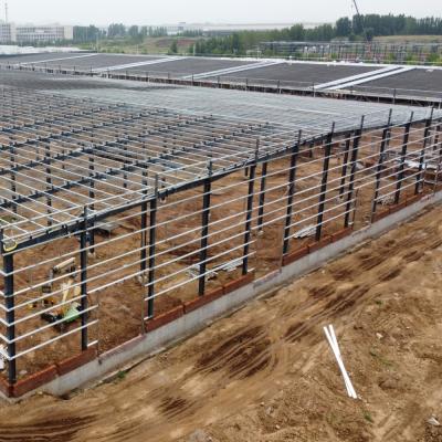 China Prefab Steel Structure Warehouse with H-Section Beams and PPGI Cladding for sale
