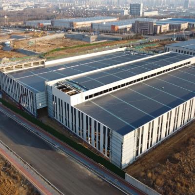 China Prefab Steel Structure Workshop with H-Section Beams CE Certified for sale
