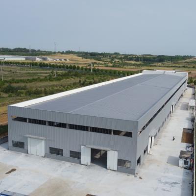 China Prefab Painted Steel Structure Workshop with Thermal Insulation for sale