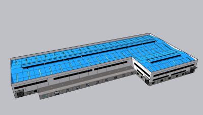 China Prefab Steel Structure Workshop with 50-Year Life Span for sale