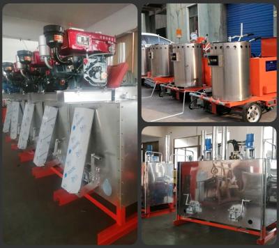 China Thermoplastische wegmarkeringsmachine OEM Airless Road Line Marker Te koop