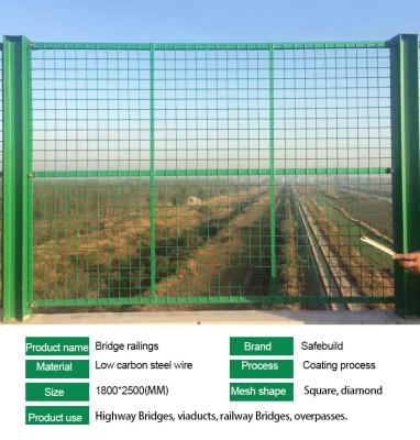 Cina Recinzione a maglia metallica galvanizzata in polvere rivestita anti-abbagliamento per autostrade in acciaio inossidabile in vendita
