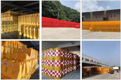 Cina Sicurezza esterna Barriera di plastica per la sicurezza stradale personalizzata Riempita di acqua in vendita