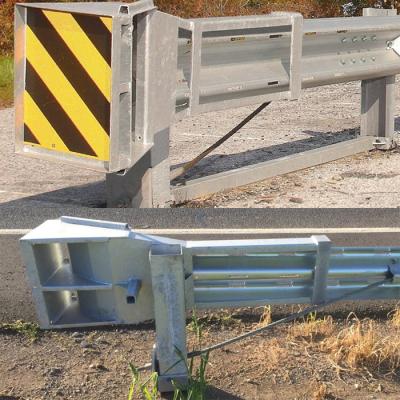 Cina Traffic Barrier Used Guard RailSKT350 Ends Highway Guardrail per la protezione della sicurezza stradale in vendita