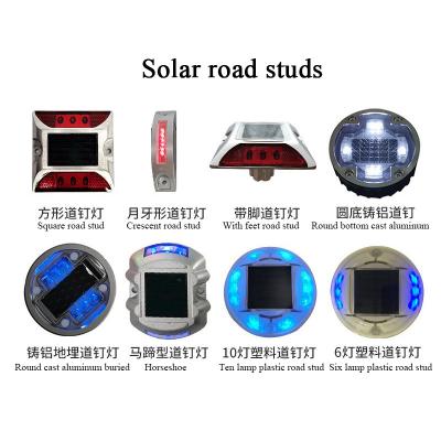 China Reflectores solares de aluminio de alta visibilidad para el camino en venta