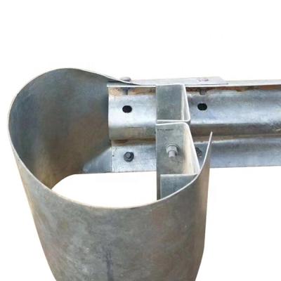 Cina Q235 Q345 Dimensioni personalizzate Safety Steel R Terminal End for Highway Guardrail End Wings in vendita
