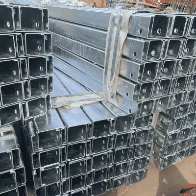 Cina Dimensioni personalizzate galvanizzate a caldo in acciaio inossidabile C post per corrimano stradale in vendita