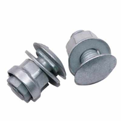 Cina Galvanizzato e in polvere rivestito W Beam Highway Guardrail Accessoiri di corrimano in acciaio Bolt And Nut in vendita