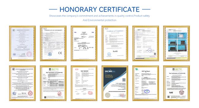 Product certification document