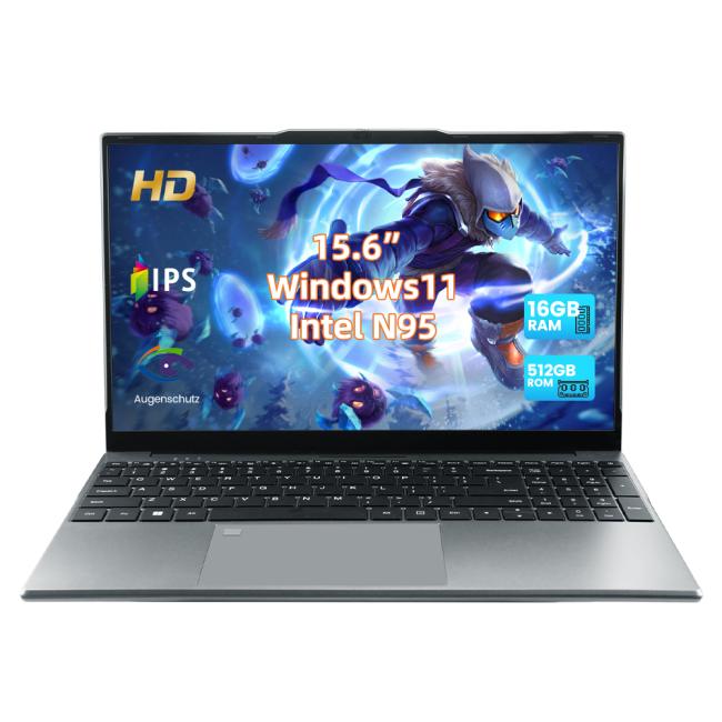 Side view showing laptop ports