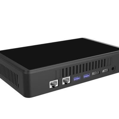 China Dual Network Ports Touchscreen Mini PC SSD Hard Drive Mini Pc Win 11 Pro Portable for sale