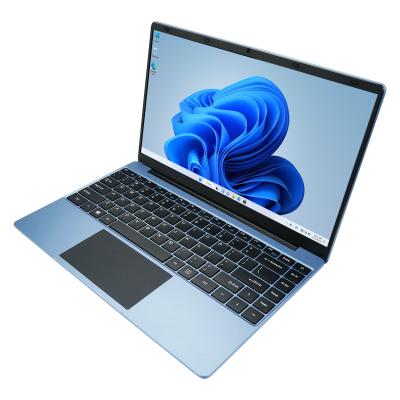 China 14.1inch Bule Laptop J4125 CPU 8GB RAM 256GB Storage Full HD IPS Display 5000mAh Battery Windows 10 Plastic Material for sale