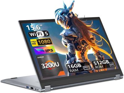 China Touchscreen Windows Laptop Computer 15.6 Inch AMD 3200U 16GB RAM 1TB SSD for sale