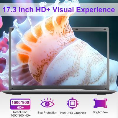 China 17.3 Inch Windows Laptop Computer Intel 4-Core N100 HD Display Windows 11 Pro Laptop for sale