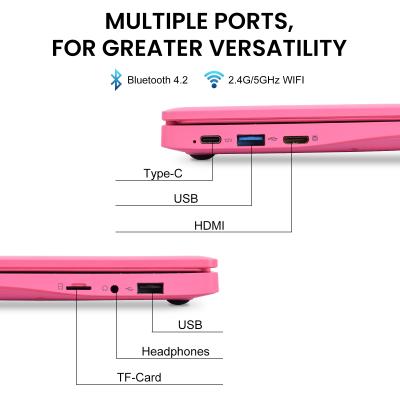 China Portable Mini 10.1inch Education Laptop Computer, Windows11 Netbook, Intel Celeron N4000 CPU 8GB RAM 250GB SSD HD IPS Screen, Laptop Computer for Learning, Office Work for sale